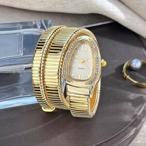 Anthropologie | Accessories | Serpenti Snake Wrap Elegant Gold Womens ...